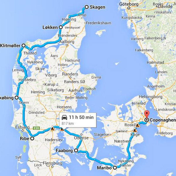 Danimarca-on-the-road-con-bambini-Mappa - Bimbi e Viaggi